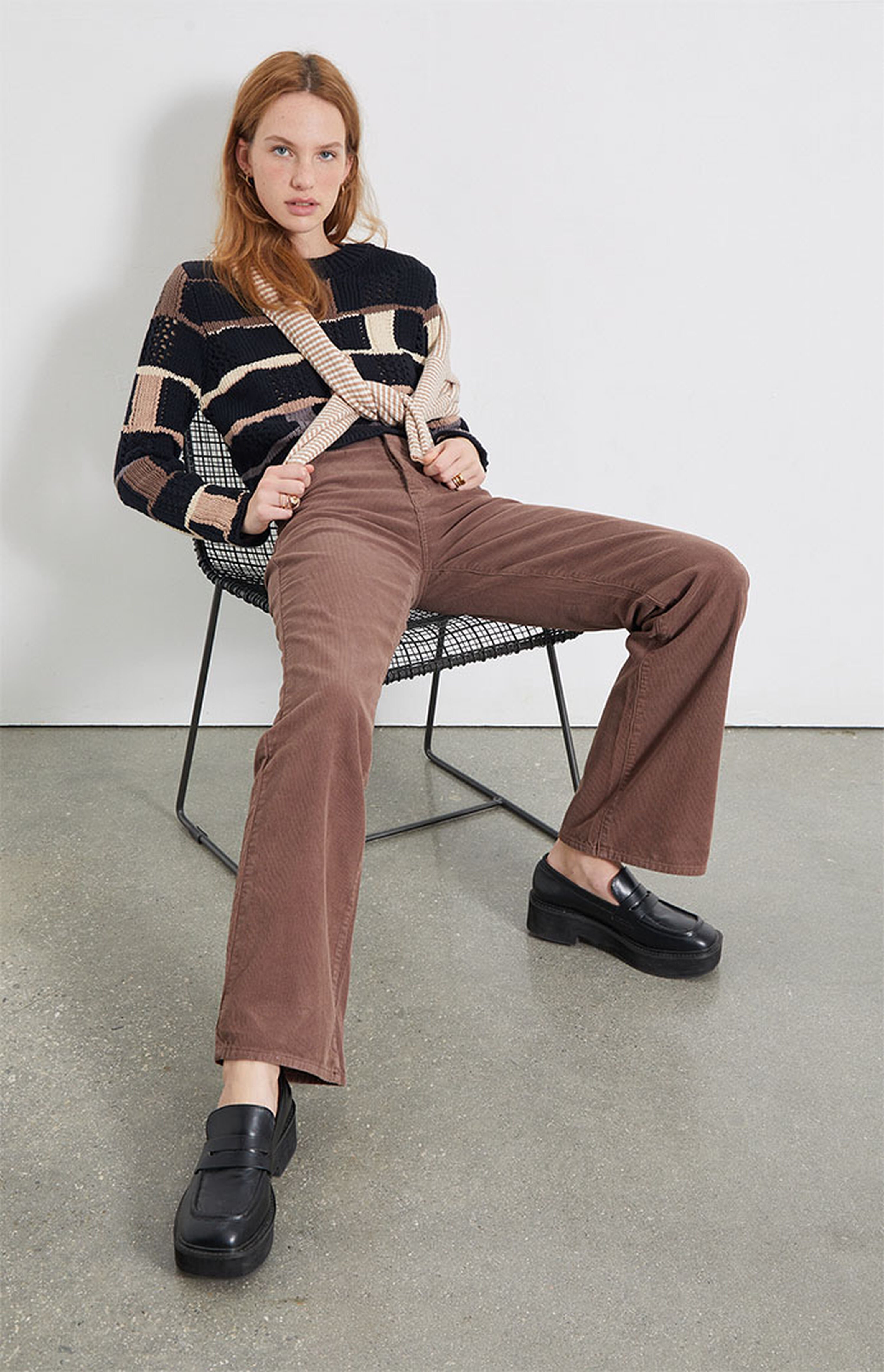 PacSun Brown Corduroy High Waisted Bootcut Jeans | PacSun