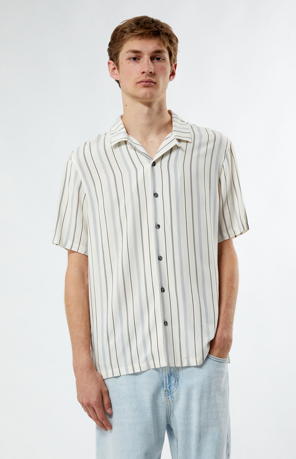 Pacsun Striped Camp Shirt | PacSun