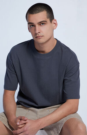 PS Basics Solid Oversized Boxy T-Shirt | PacSun
