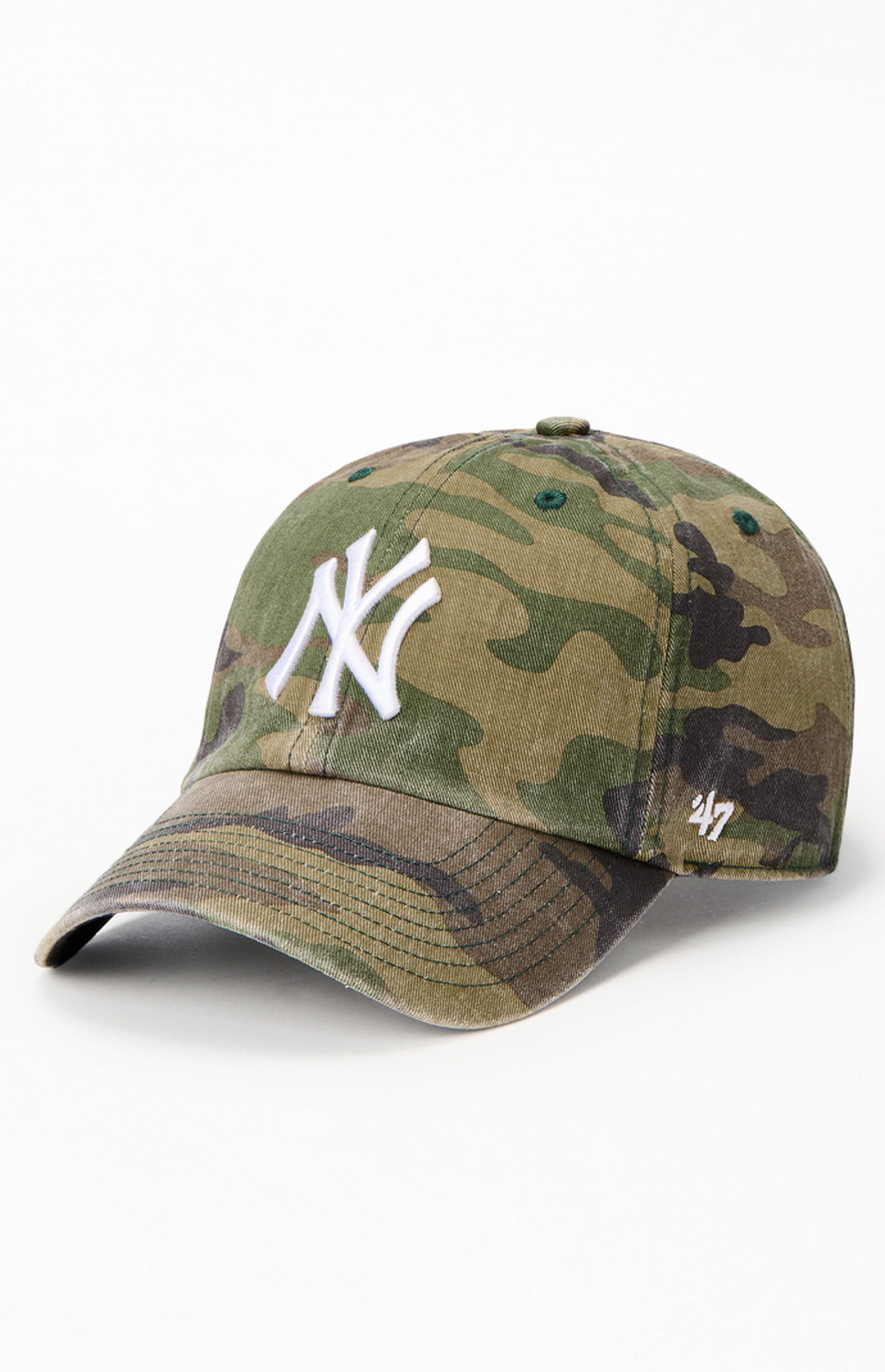 47 Brand NY Yankees Camo Dad Hat | Pacsun