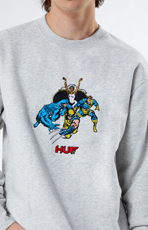 HUF x X-Men Mutant Team Crew Neck Sweatshirt | PacSun