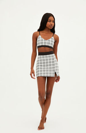 Beach Riot Active Plaid Adrienne Mini Skirt | Pacsun