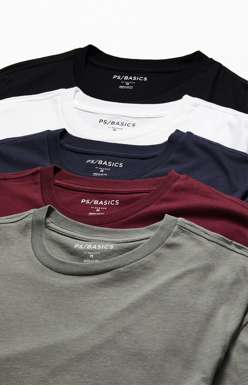 PS Basics 5-Pack Griffin Regular T-Shirts | PacSun
