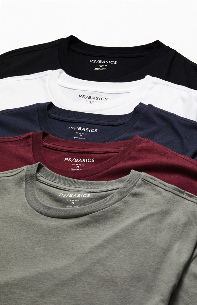 PS Basics 5-Pack Griffin Regular T-Shirts | PacSun