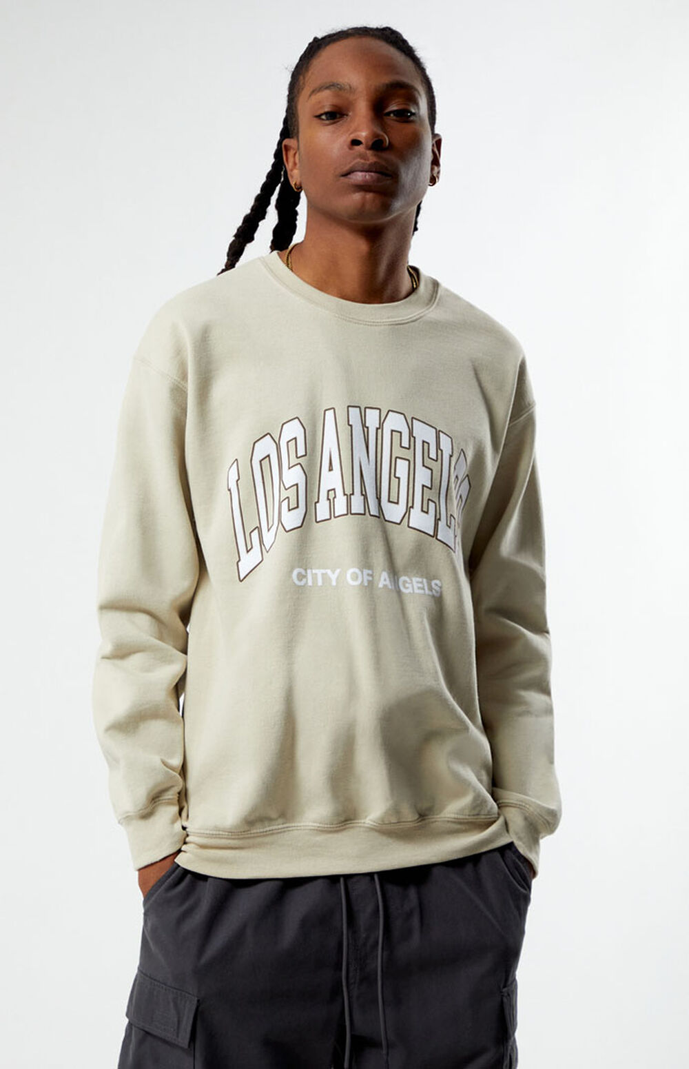 Pacsun Los Angeles College Crew Neck Sweatshirt | Pacsun