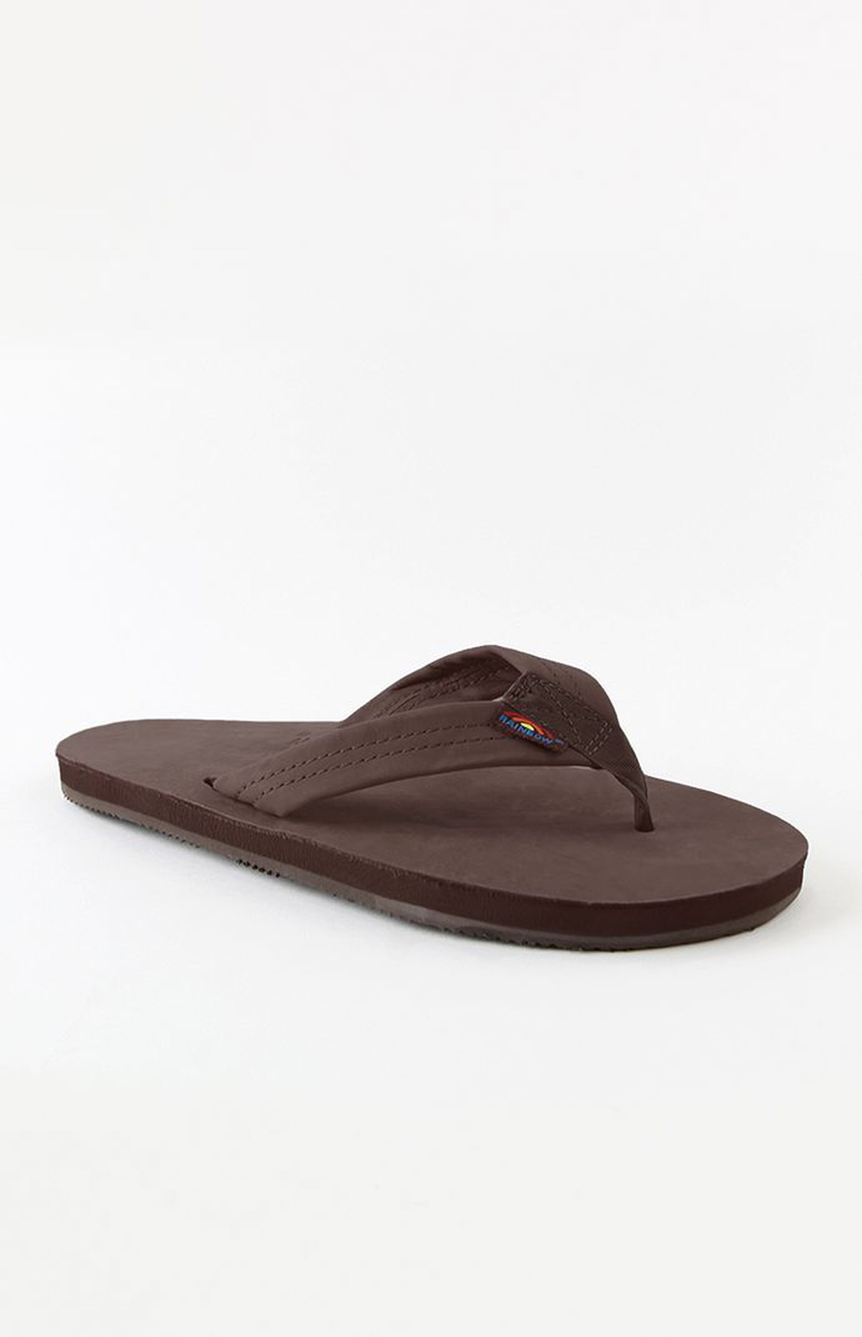 Rainbow Premier Single Layer Brown Flip Flops | PacSun