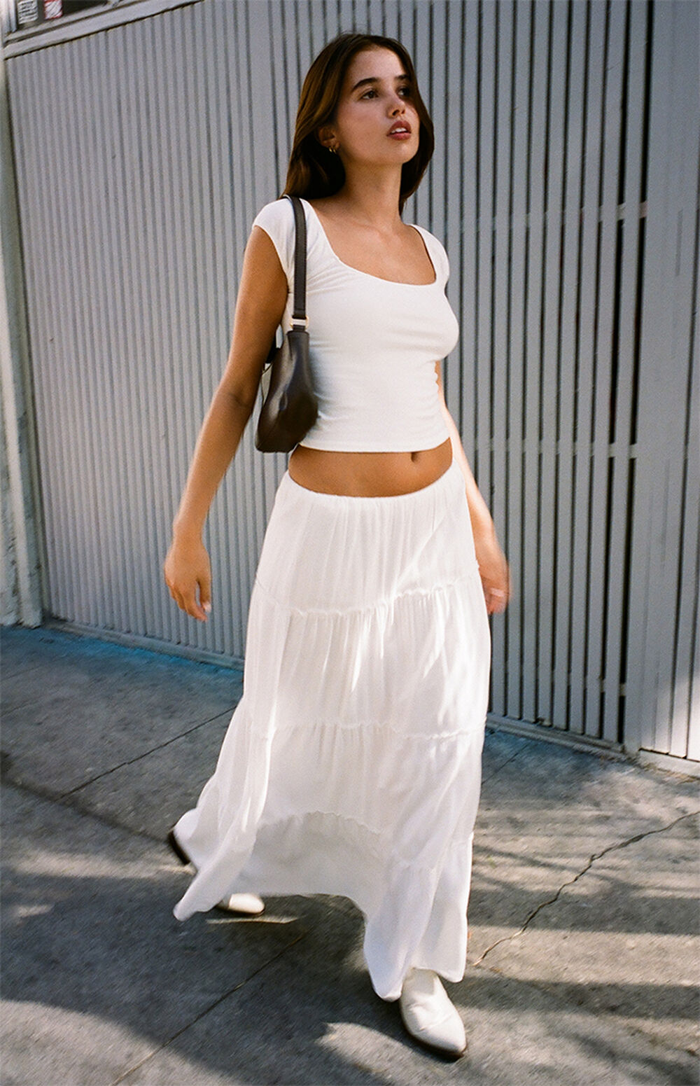 John Galt White Off-The-Shoulder Top | Pacsun