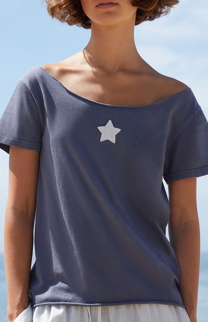 John Galt Robyn Star Short Sleeve Off-The-Shoulder Top | Pacsun