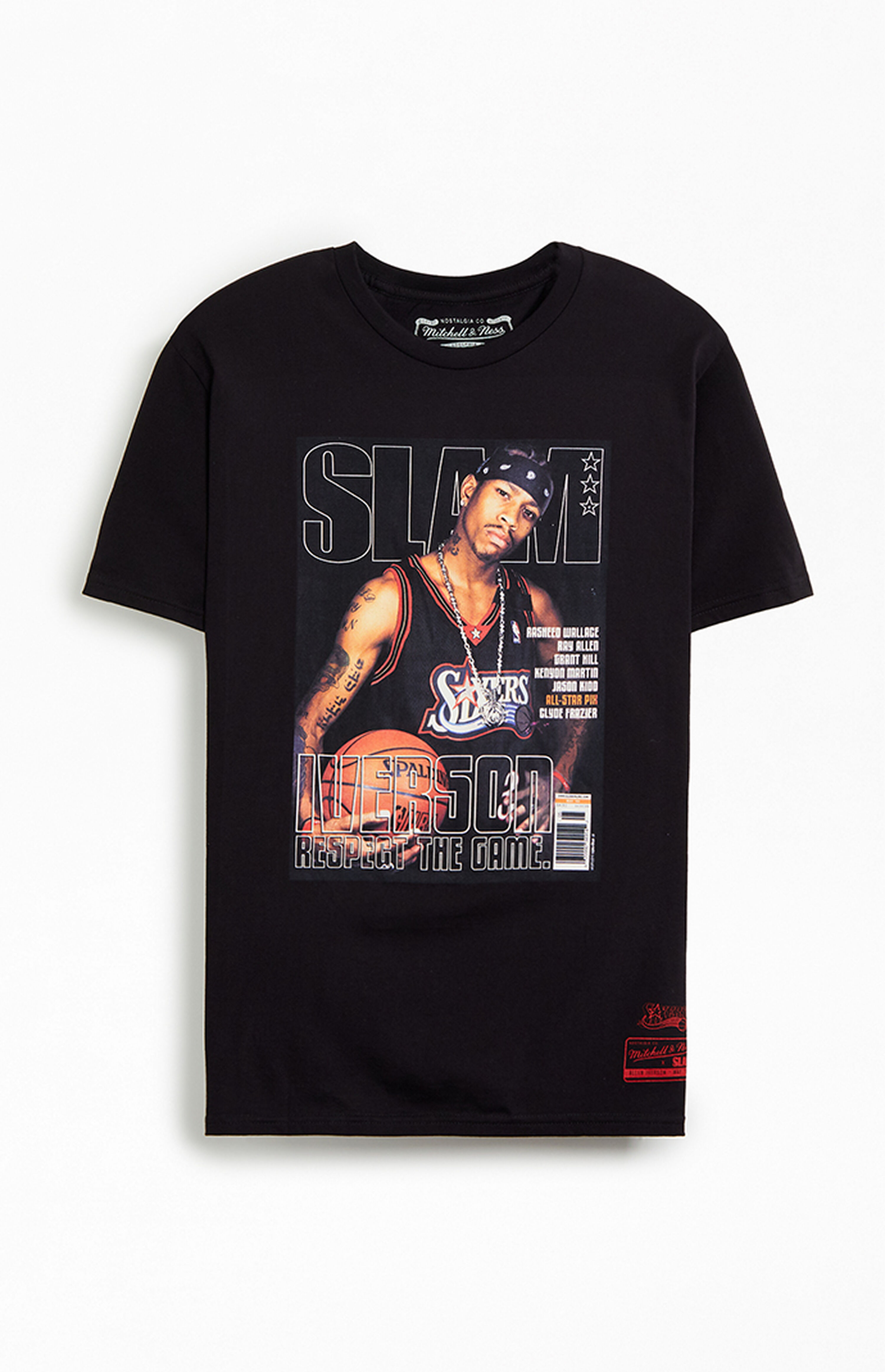Mitchell & Ness Black Allen Iverson Slam Mag T-Shirt | PacSun | PacSun