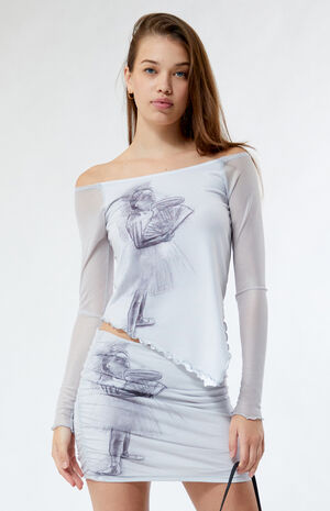 The Met x PacSun Degas Dancer Mesh Mini Skirt | PacSun