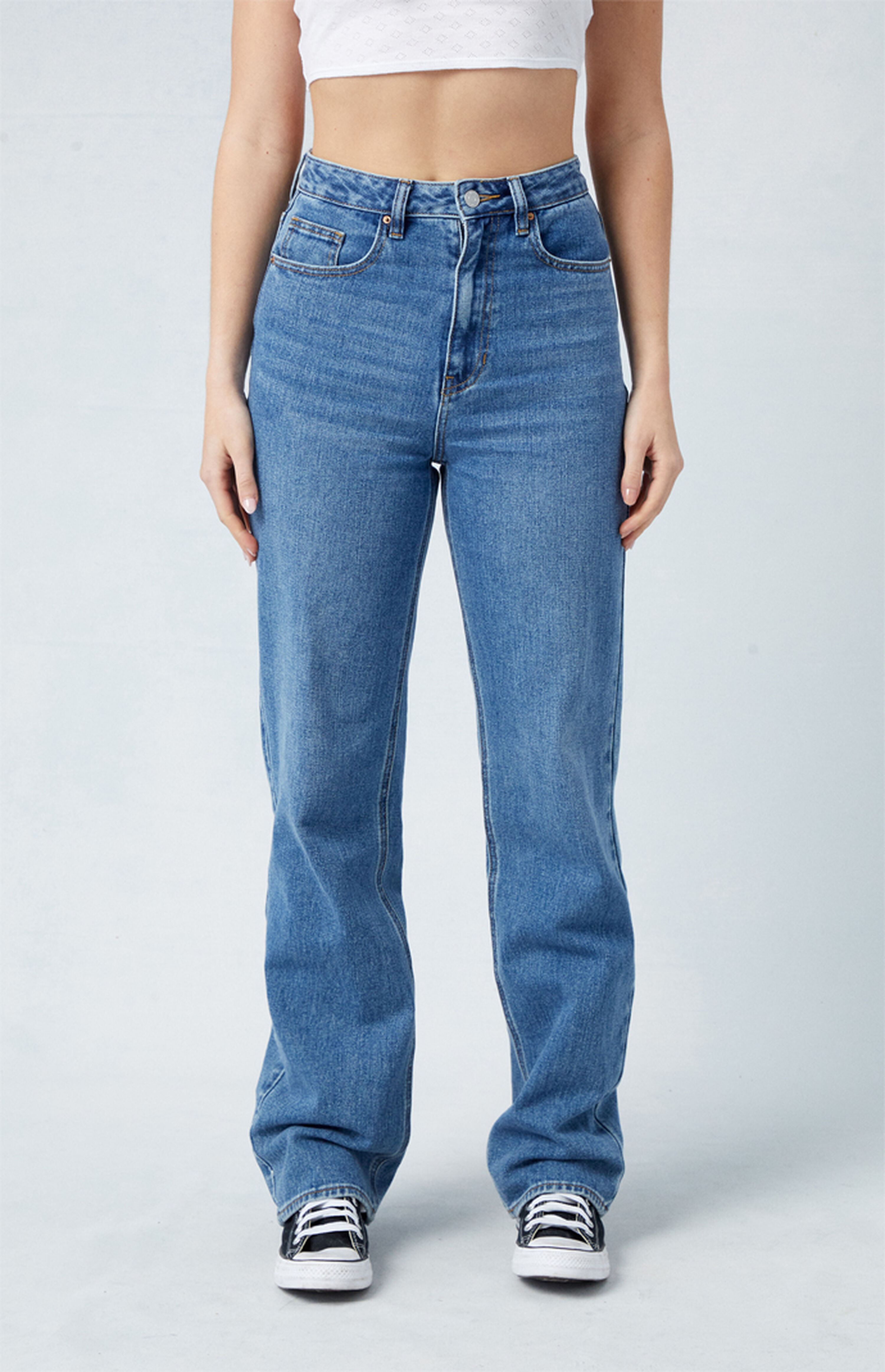 PacSun Medium Blue '90s Boyfriend Jeans | PacSun