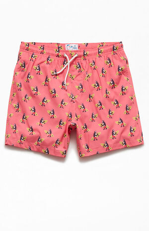 Bermies Eco Surfing Monkeys Classic 14.5" Swim Trunks | PacSun