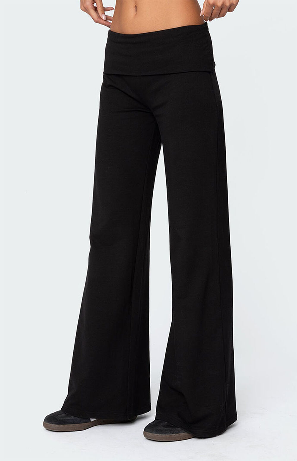 Edikted Wide Leg Fold Over Pants | PacSun