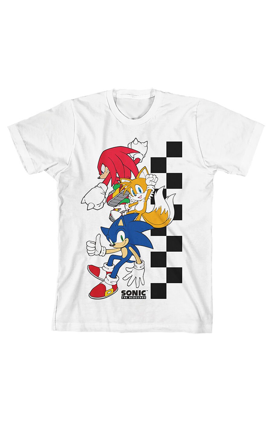 Kids Checkered Sonic The Hedgehog T-Shirt | PacSun