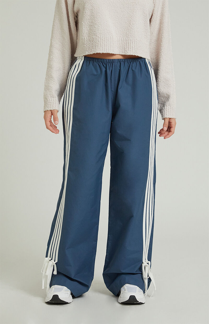 PacSun Navy Wide Leg Track Pants | PacSun