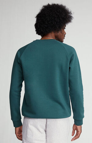 adidas Green Essentials Crew Neck Sweatshirt | PacSun