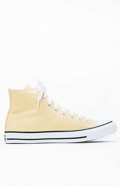 Converse Yellow Chuck Taylor All Star High Top Sneakers | Pacsun