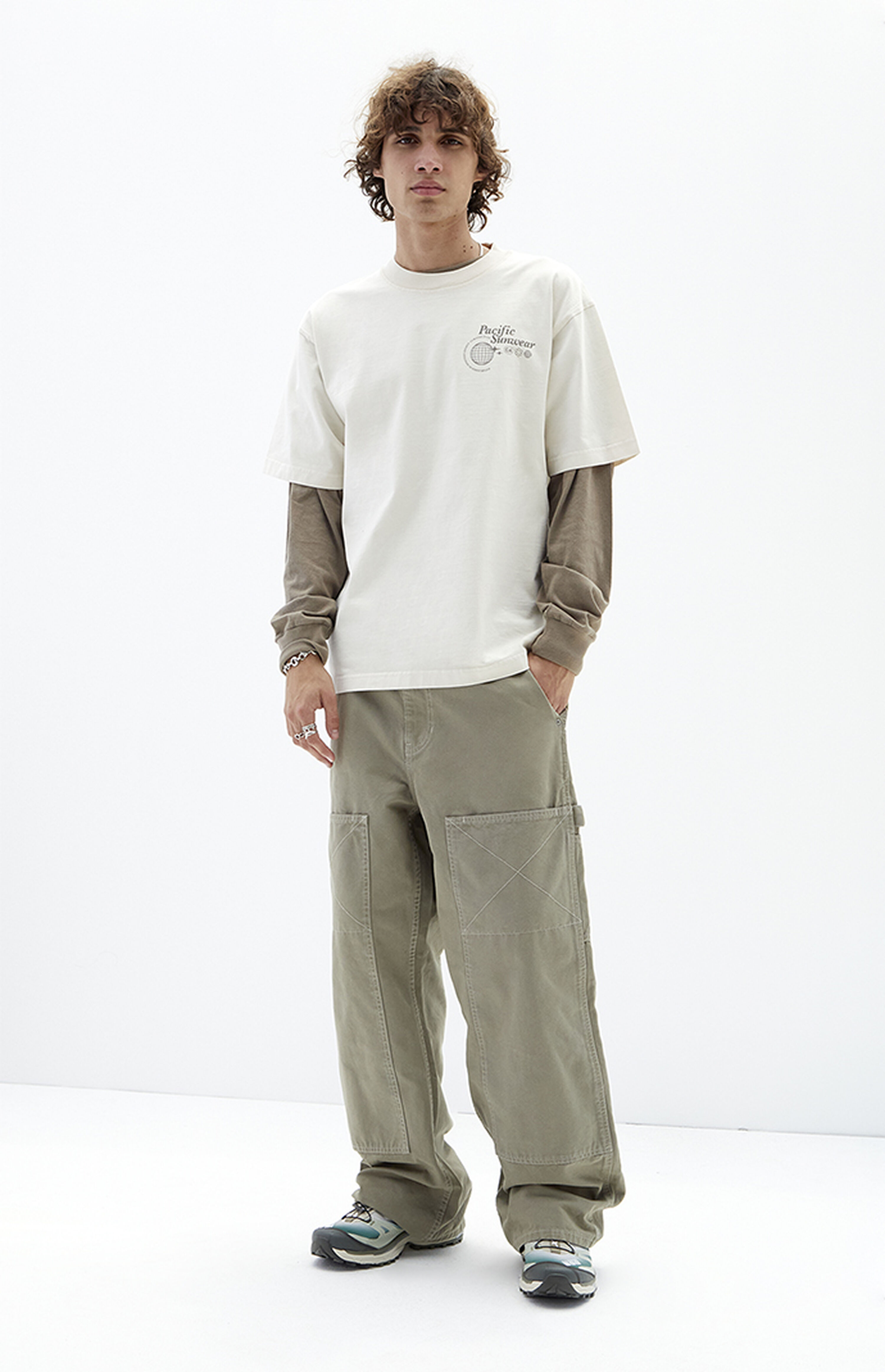 Pacsun Blake Extreme Baggy Jeans Carpenter Olive | PacSun