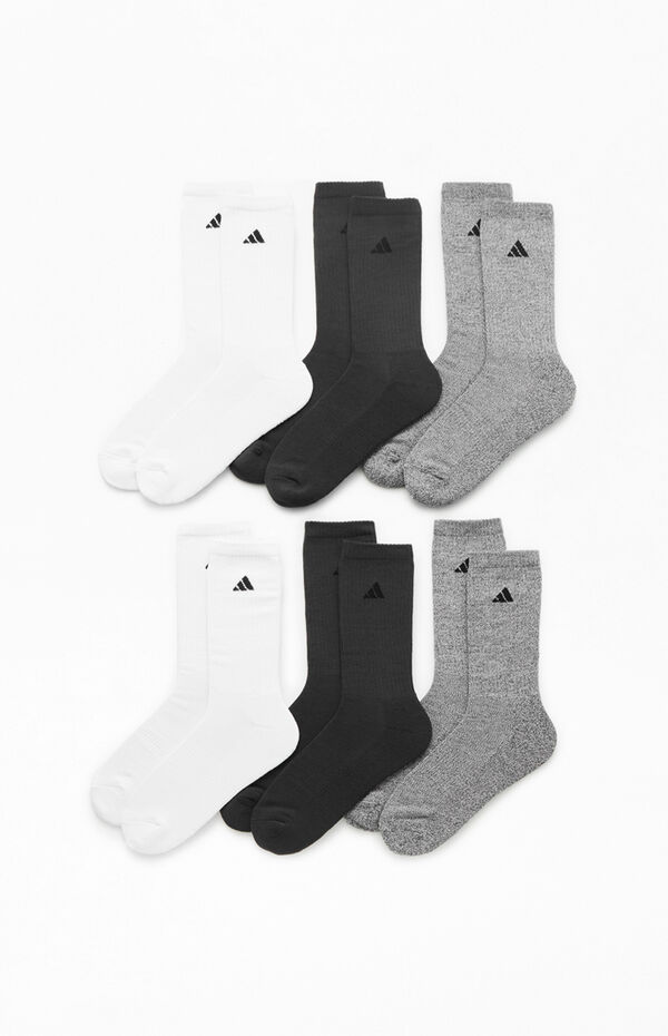 adidas 6 Pack Basic Crew Socks | PacSun