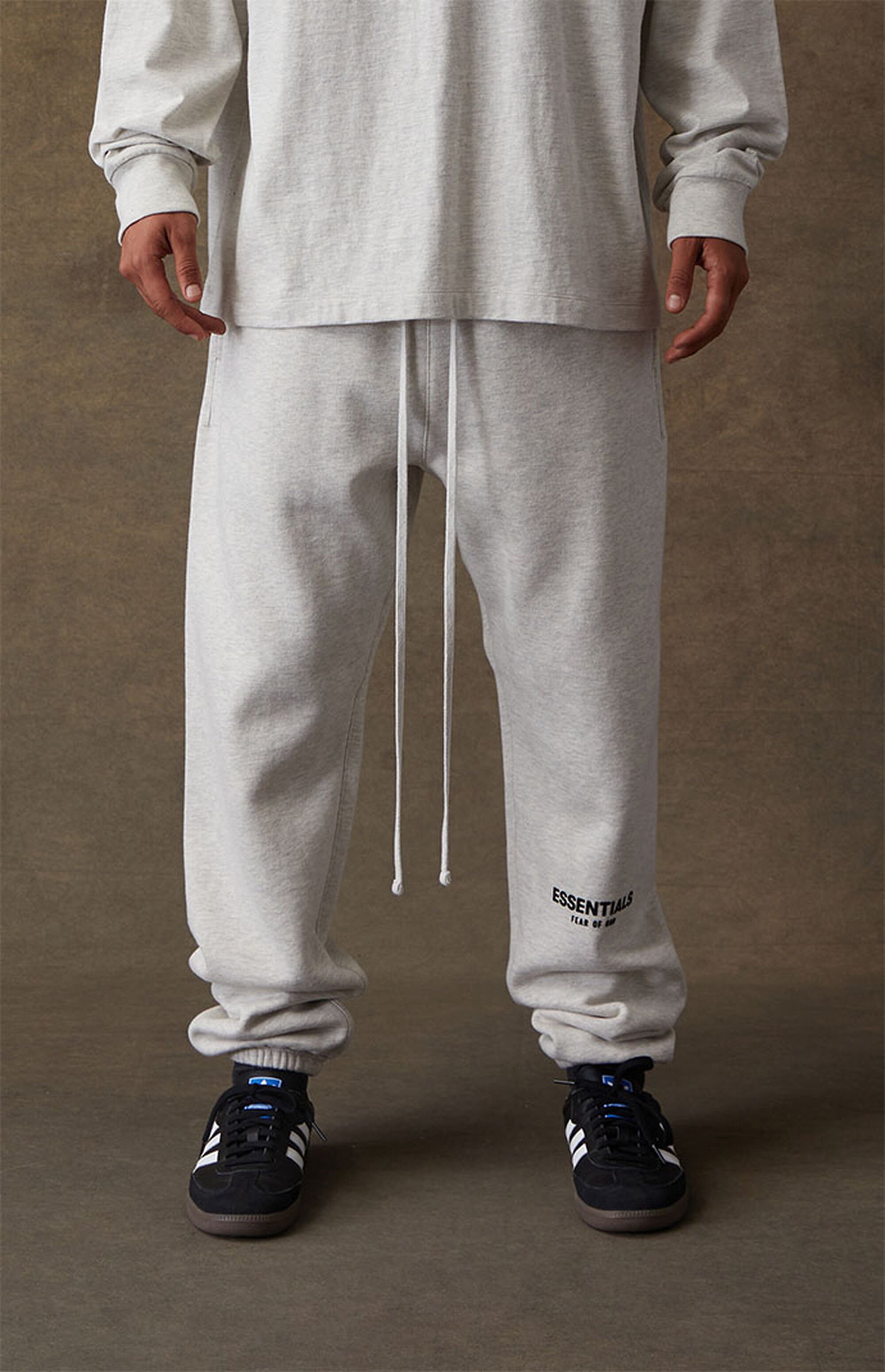 Fear of God Essentials Light Oatmeal Sweatpants | PacSun
