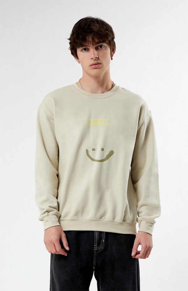 Smiley Crew Neck Sweatshirt | PacSun