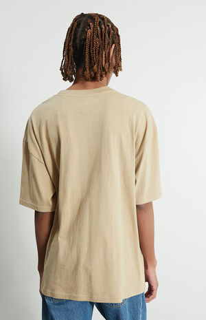 PS Basics Tan Solid Boxy T-Shirt | PacSun