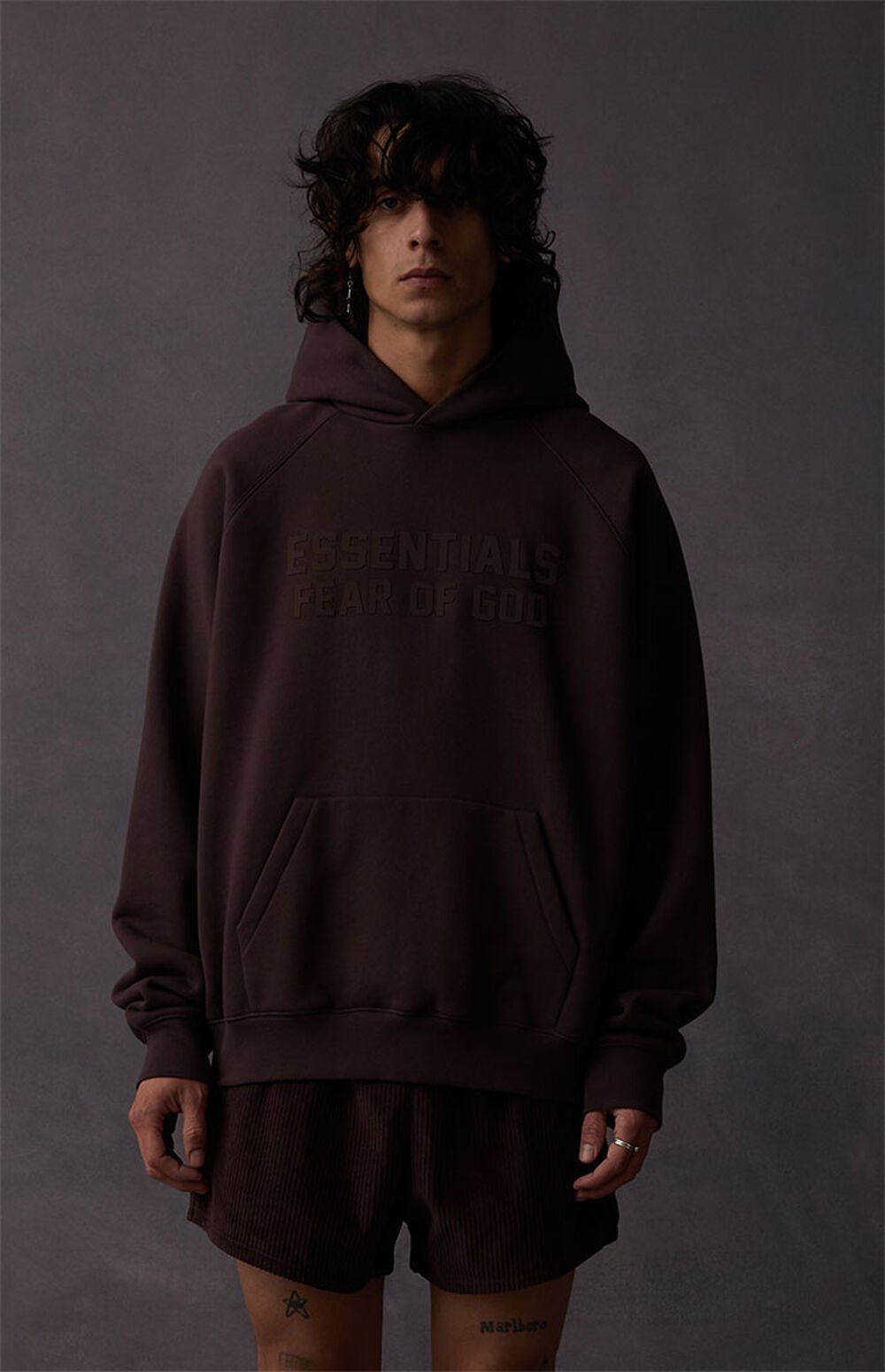 Fear of God ESSENTIALS Plum Hoodie | PacSun