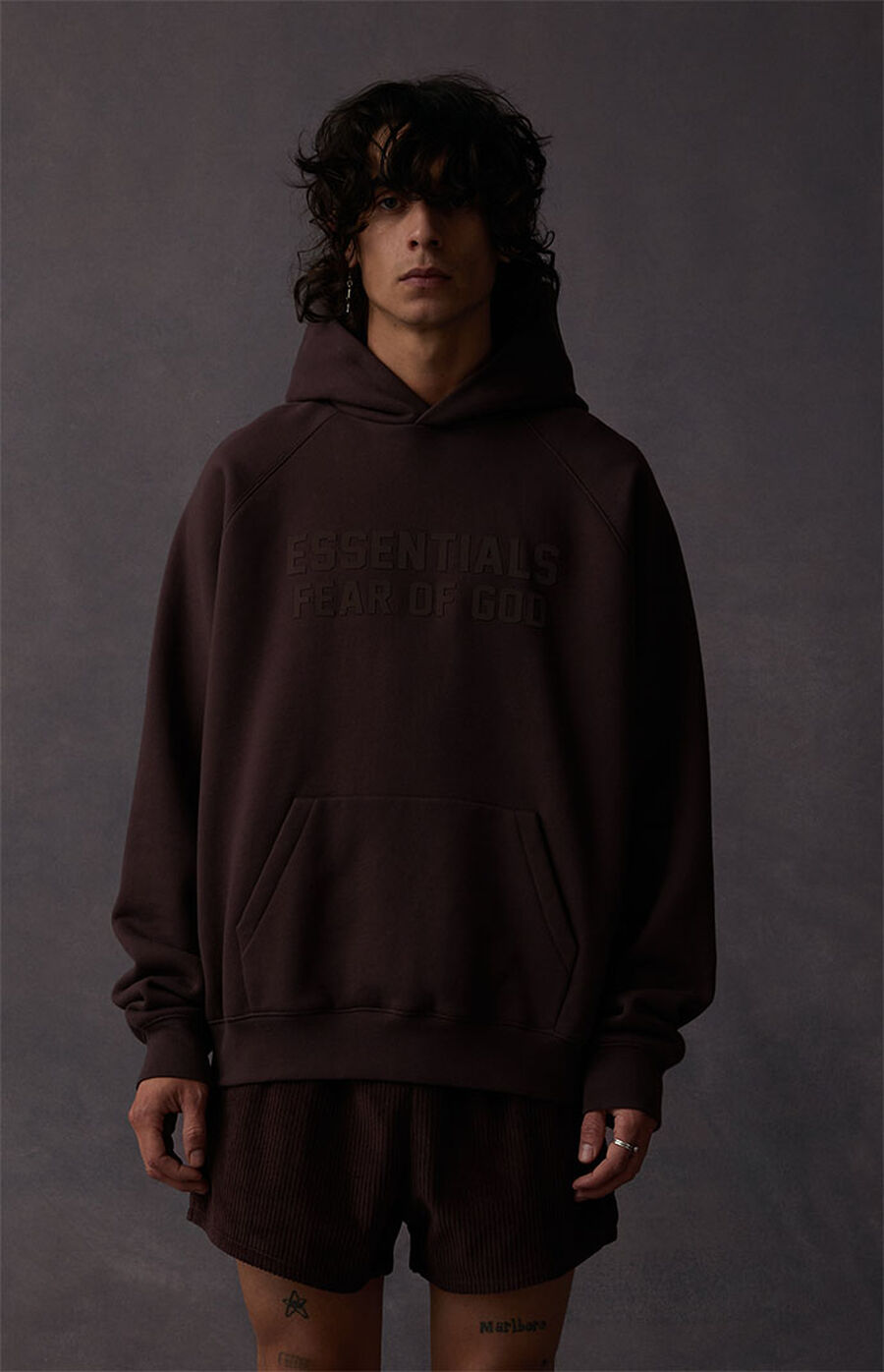 Fear of God ESSENTIALS Plum Hoodie | PacSun