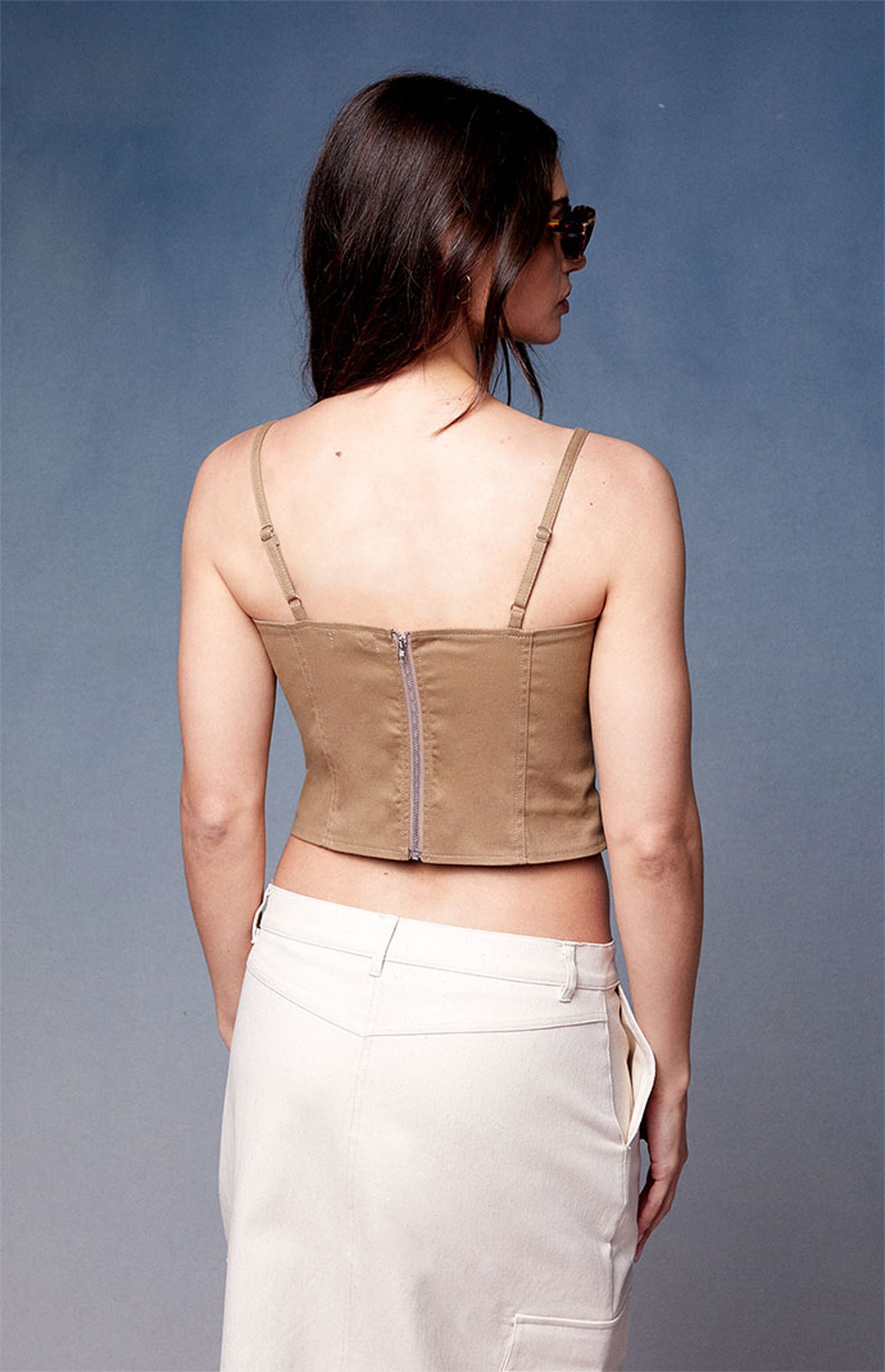 Ryan Destiny x PacSun Your Destiny Denim Corset top | PacSun