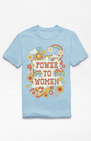 Light Blue Power to Women T-Shirt | PacSun