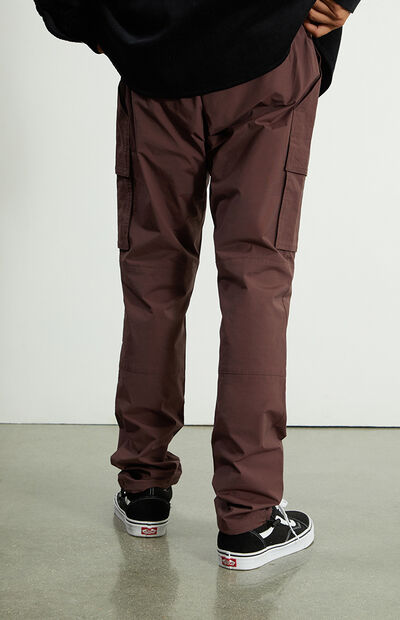 Pacsun Dark Berry Slim Cargo Comfort Stretch Pants | PacSun