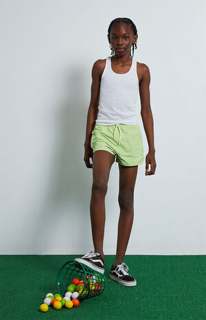 PacSun Kids Green Swim Trunks | PacSun