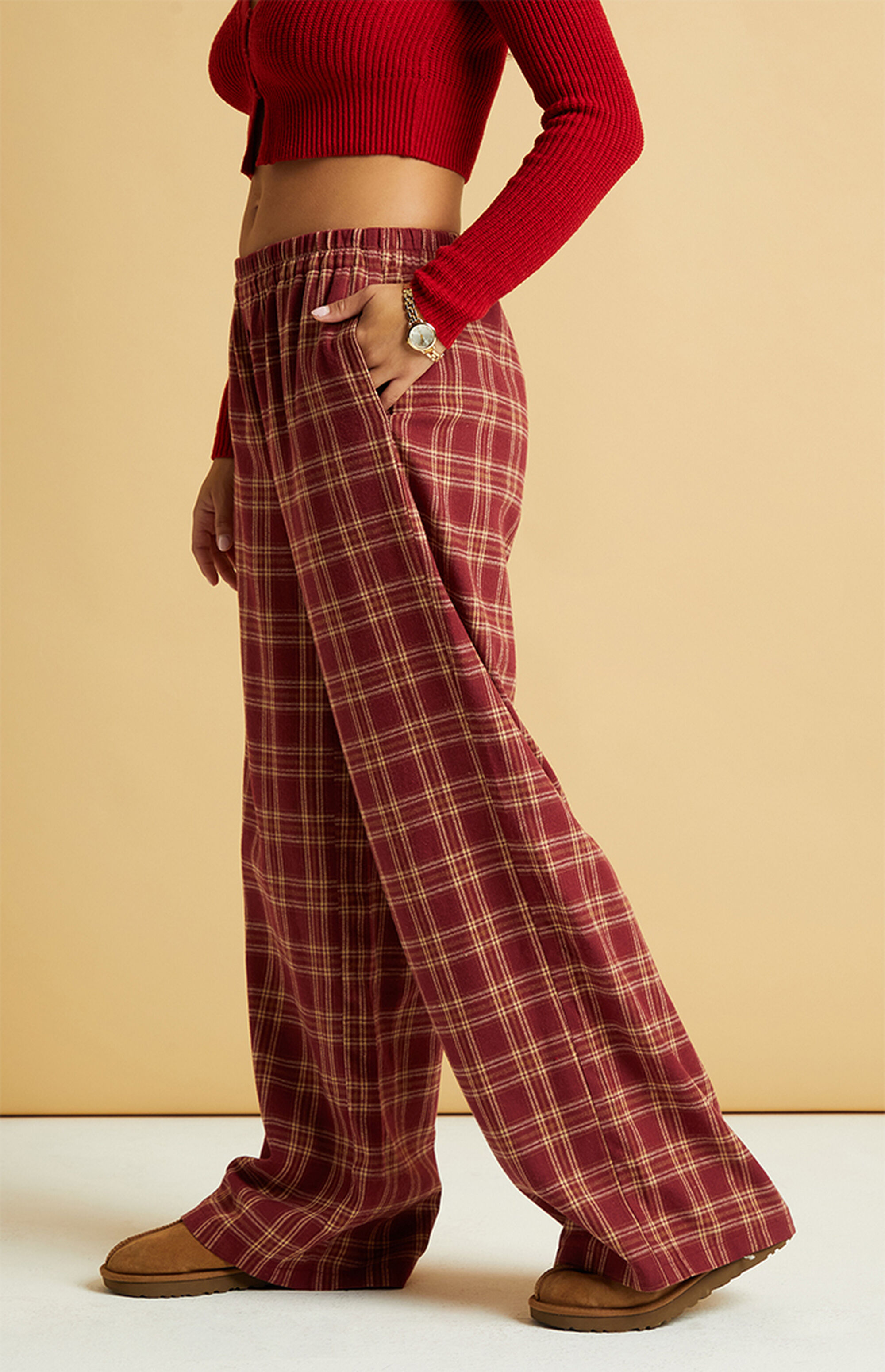 Beverly and Beck Red Flannel Boxer Pants | Pacsun