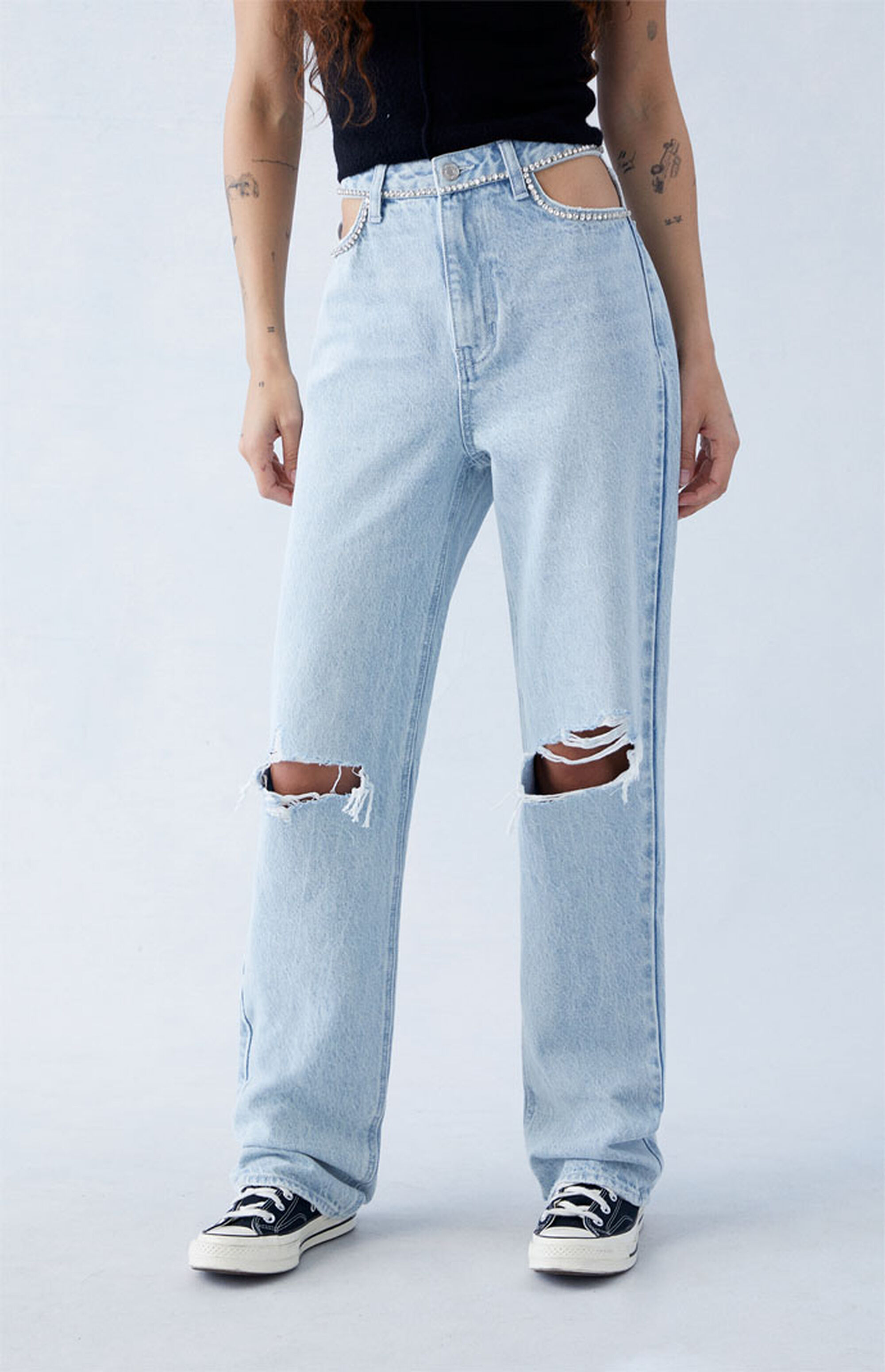 Pacsun Eco Rhinestone '90s Boyfriend Jeans | Pacsun