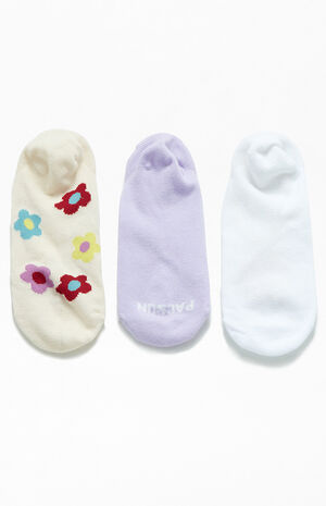 Pacsun 3 Pack Smiley Daisy No-Show Socks | PacSun