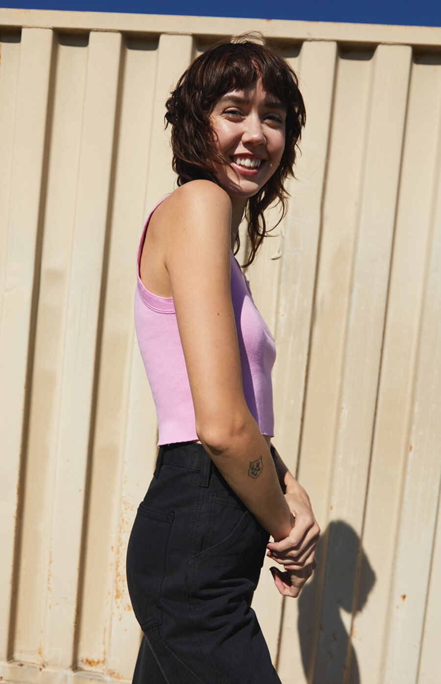 John Galt Pink Connor Tank Top | PacSun