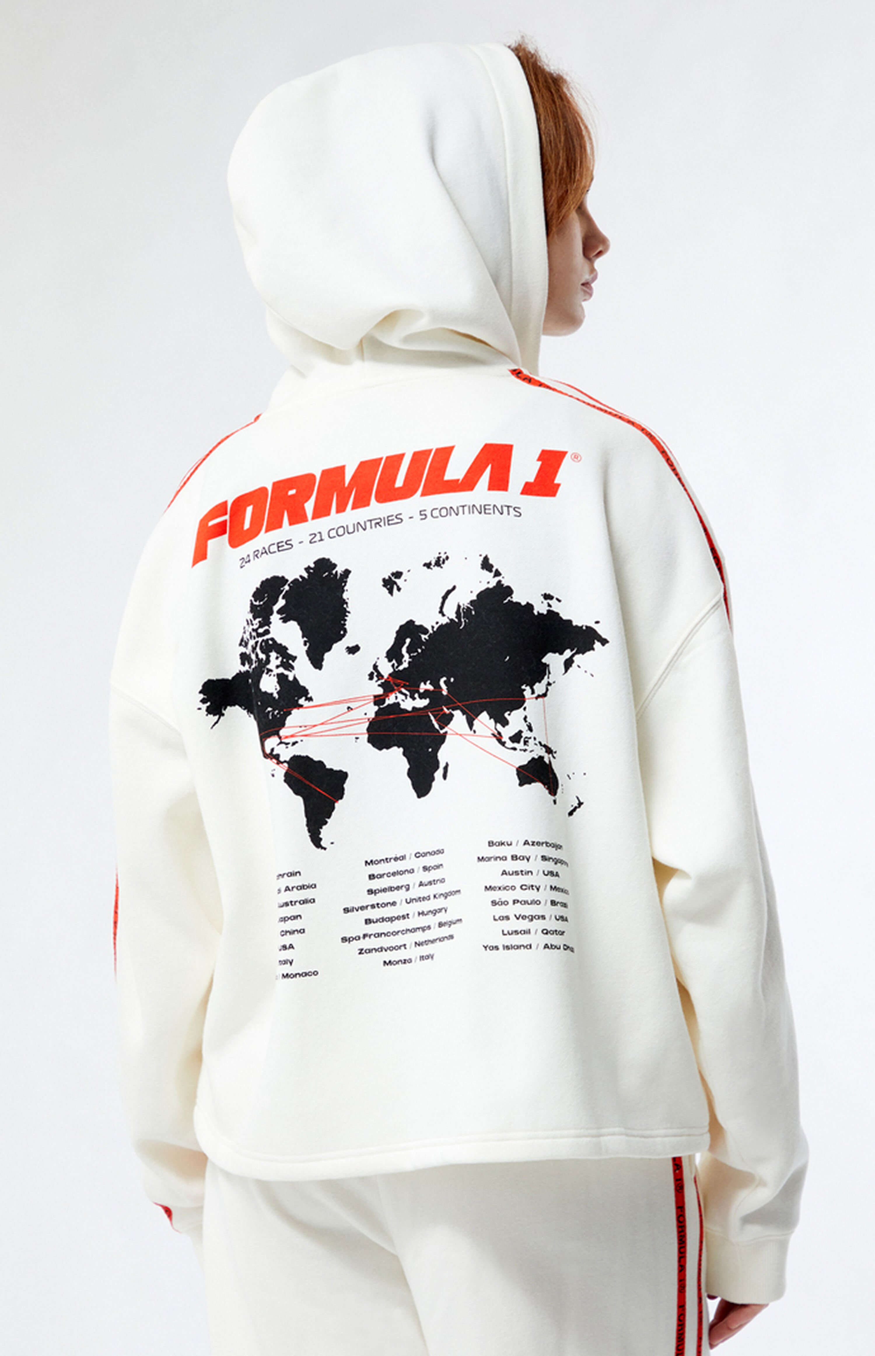 Formula 1 x PacSun Eco Side Stripe Double Zip Hoodie | PacSun