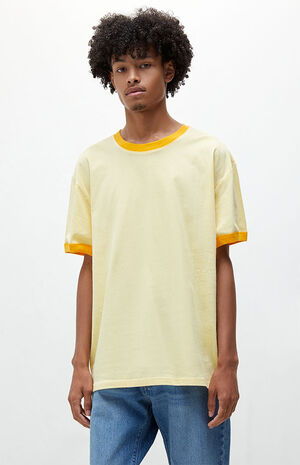Pacsun Yellow Ringer T-Shirt | PacSun