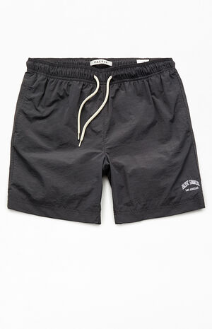 Pacsun Asphalt Nylon Collegiate 6.5" Swim Trunks | Pacsun