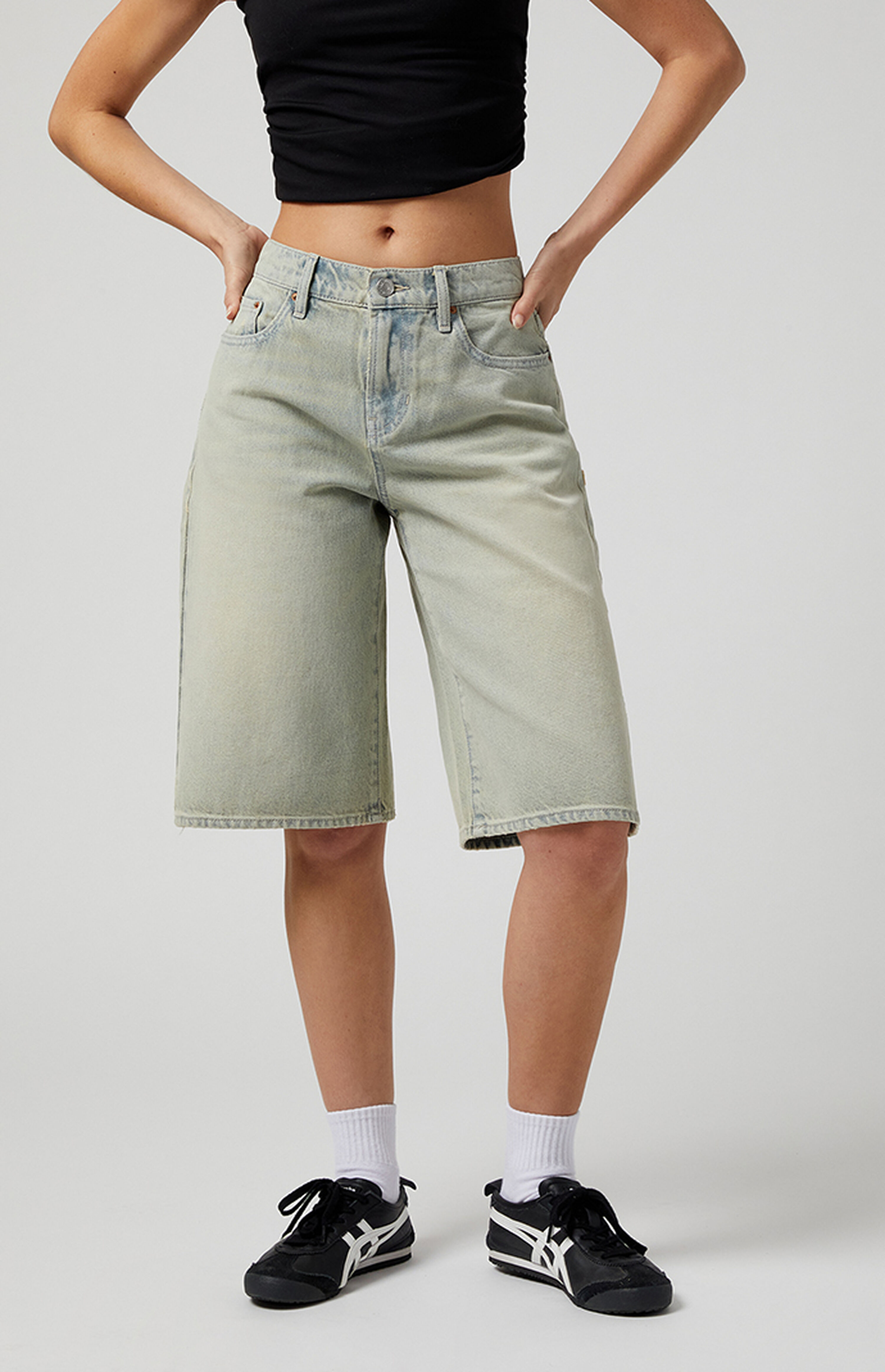 Pacsun Leopard LA Extreme Denim Jorts | Pacsun
