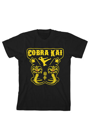 Kids Cobra Kai Yellow Logo T-Shirt | PacSun