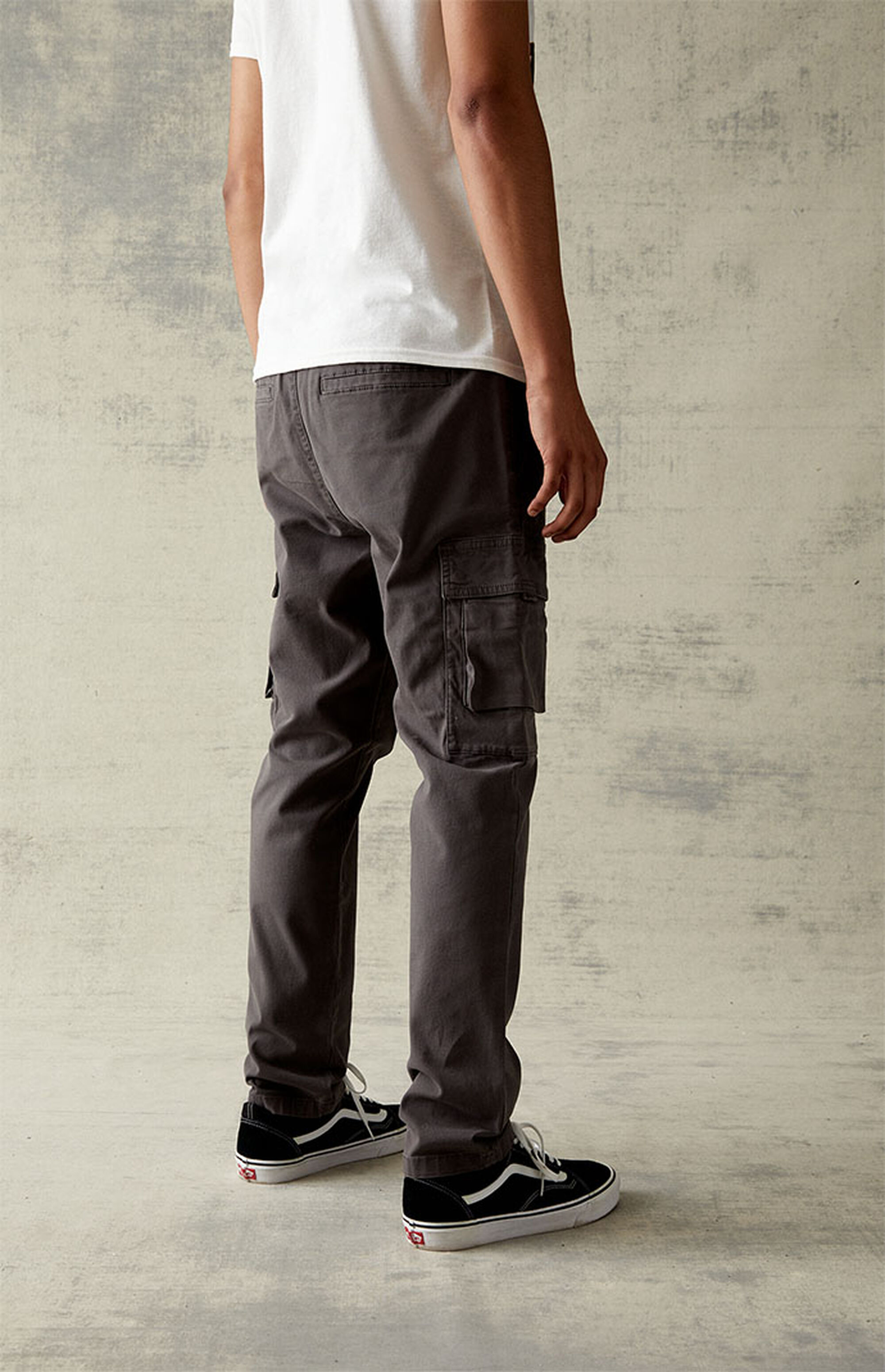 Pacsun Eco Stretch Canvas Gray Slim Cargo Pants | Pacsun