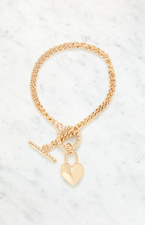 LA Hearts Heart Chain Bracelet | PacSun
