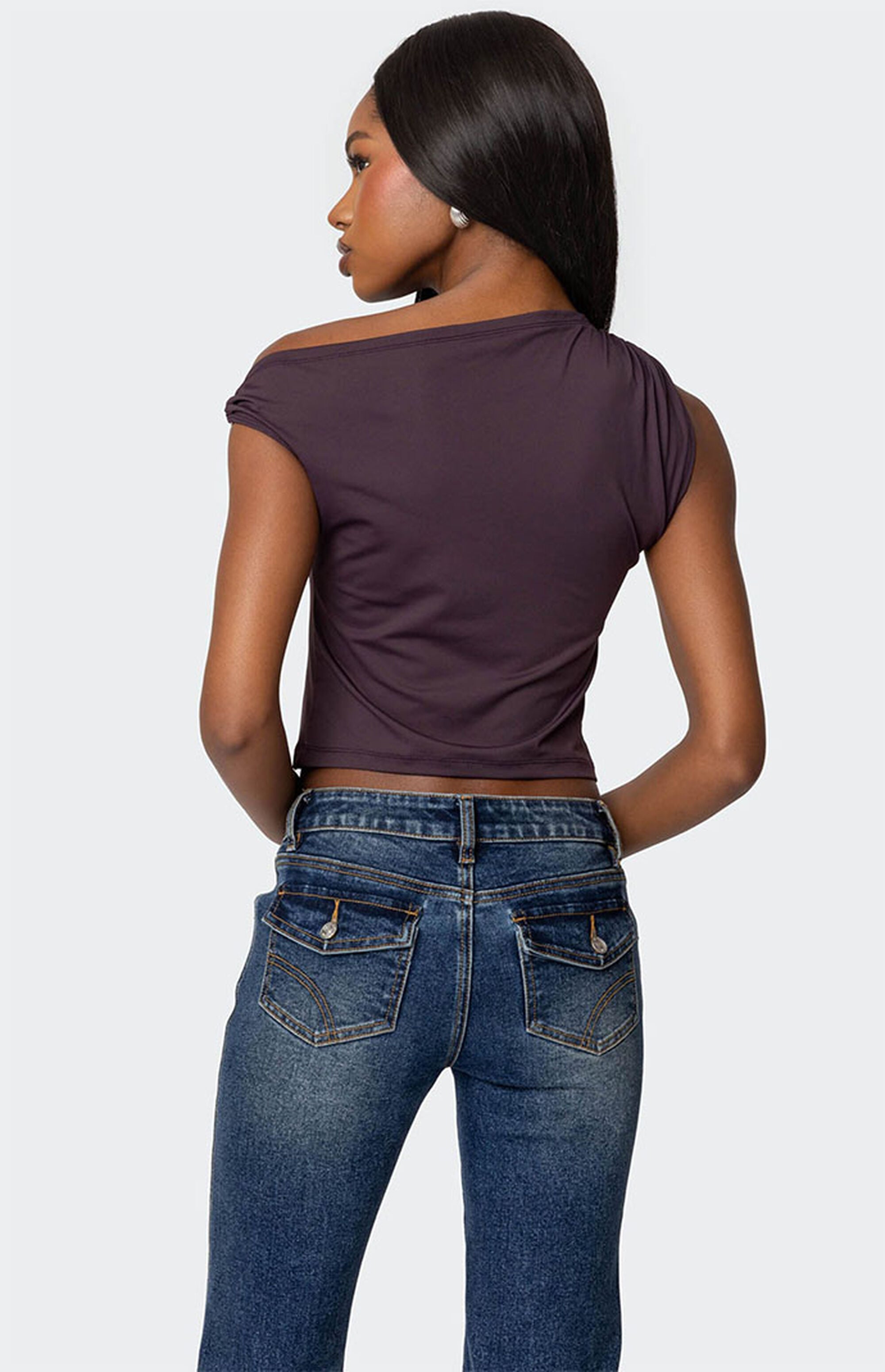 Edikted Abstract Metal Ring Asymmetric Top | Pacsun