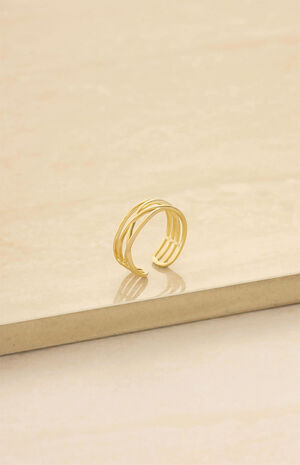 Ettika Easy Twists Gold Ring | PacSun