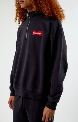 Budweiser By PacSun Quarter Zip Ribbon Sweatshirt | PacSun