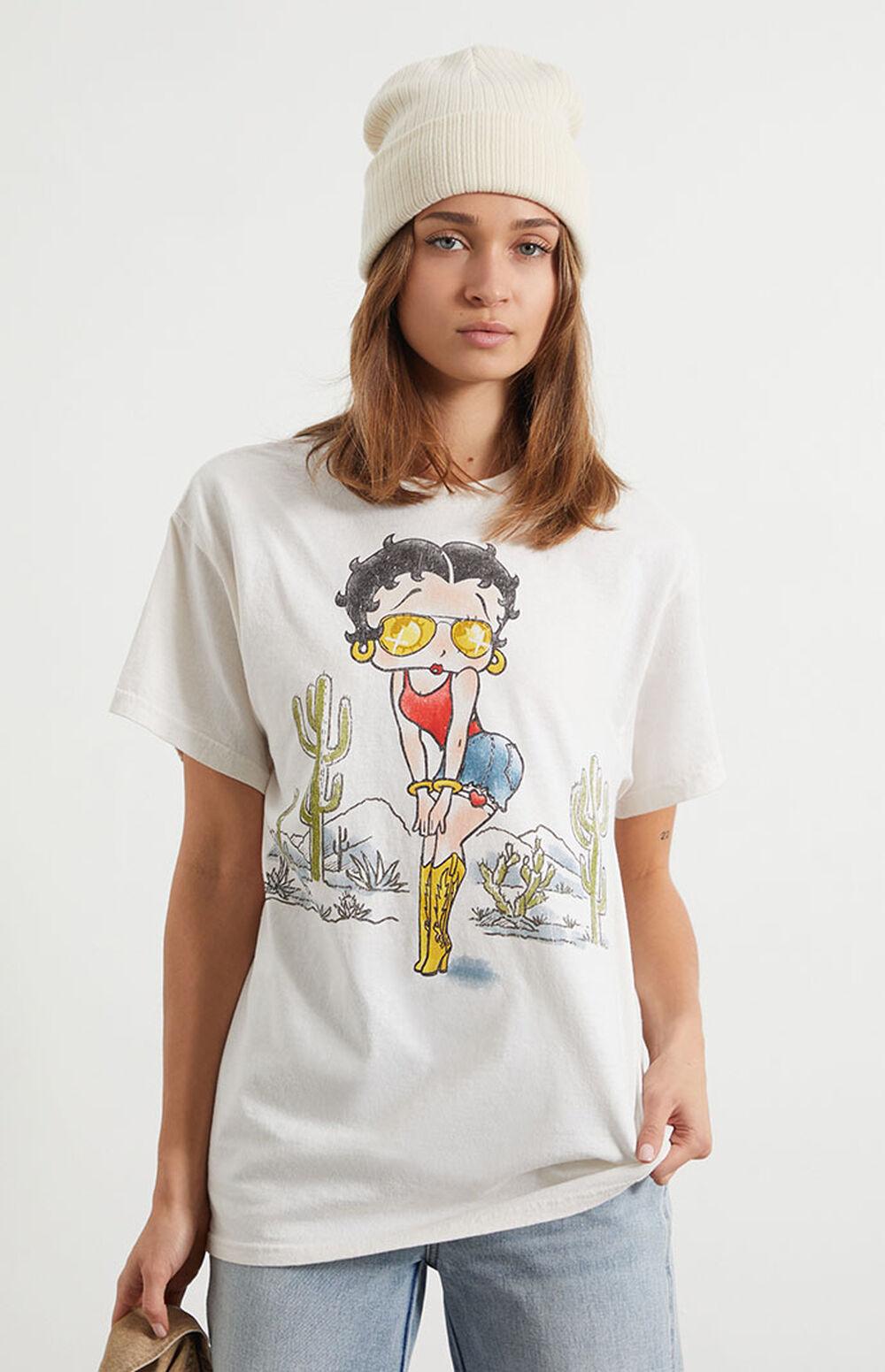 Betty Boop Cowgirl T Shirt Pacsun