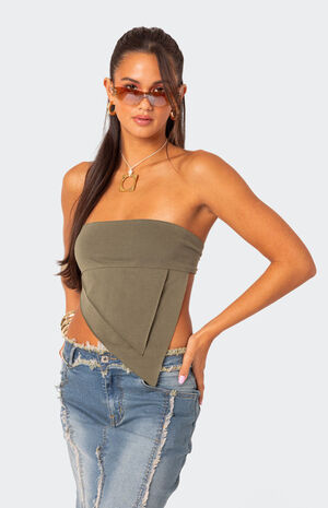 Edikted Patterson Layered Triangle Tube Top | PacSun