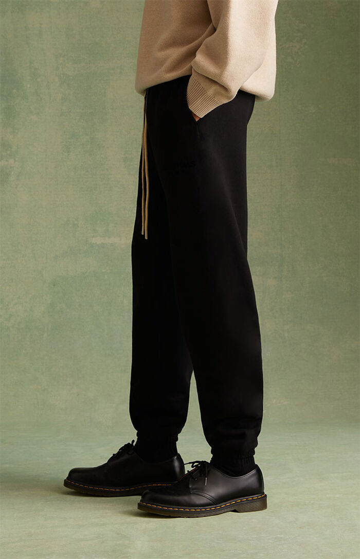 Fear of God Essentials Jet Black Sweatpants | PacSun