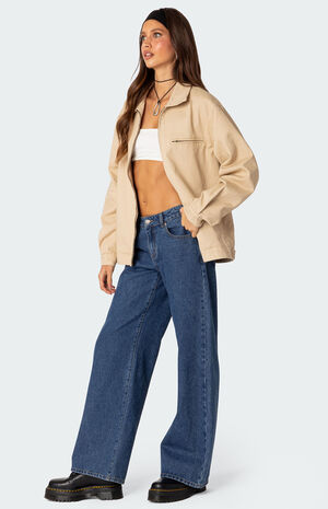Edikted Canvas Oversized Utility Jacket | PacSun